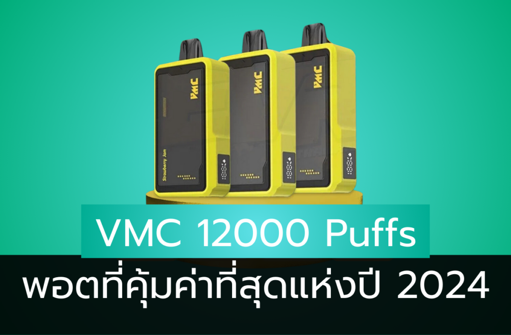 VMC 12000 Puffs พอตที่คุ้มค่าที่สุดแห่งปี 2024 - EcigThailand.com